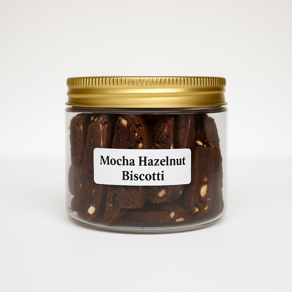 MOCHA HAZELNUT BISCOTTI – Govindjee Store Eat Good Any Time